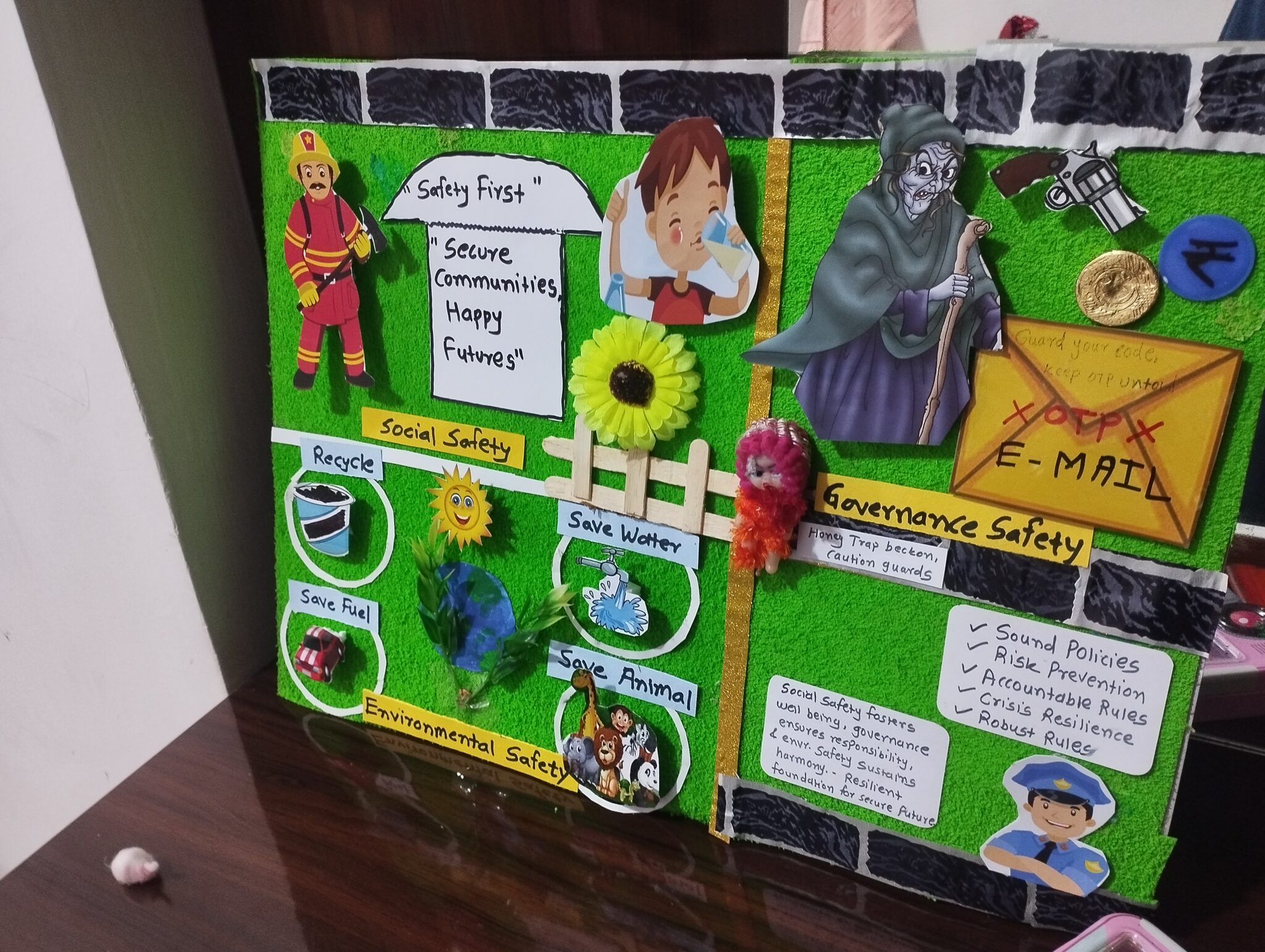 Poster for safety week poster competition 2025 – Easy Rangoli Designs