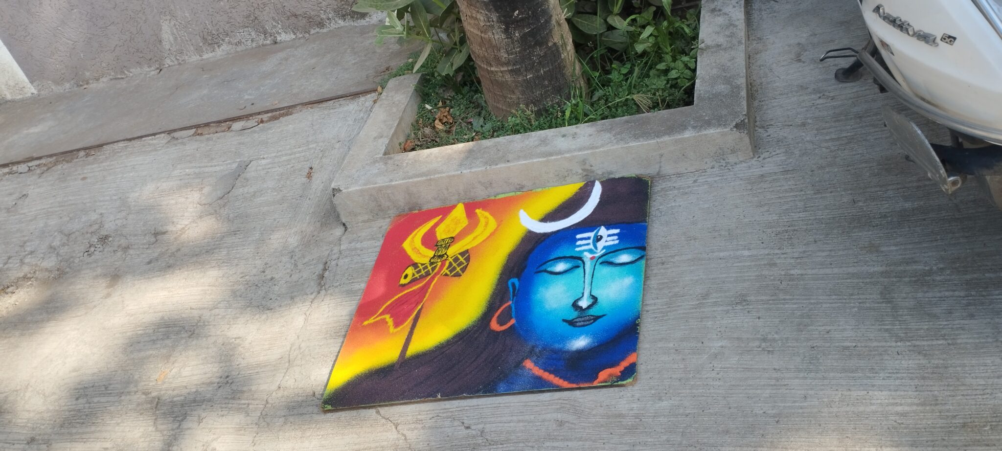 Shivratri rangoli- Mahadev rangoli – Easy Rangoli Designs